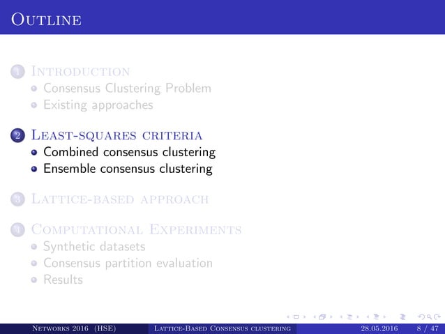 A lattice-based consensus clustering | PPT