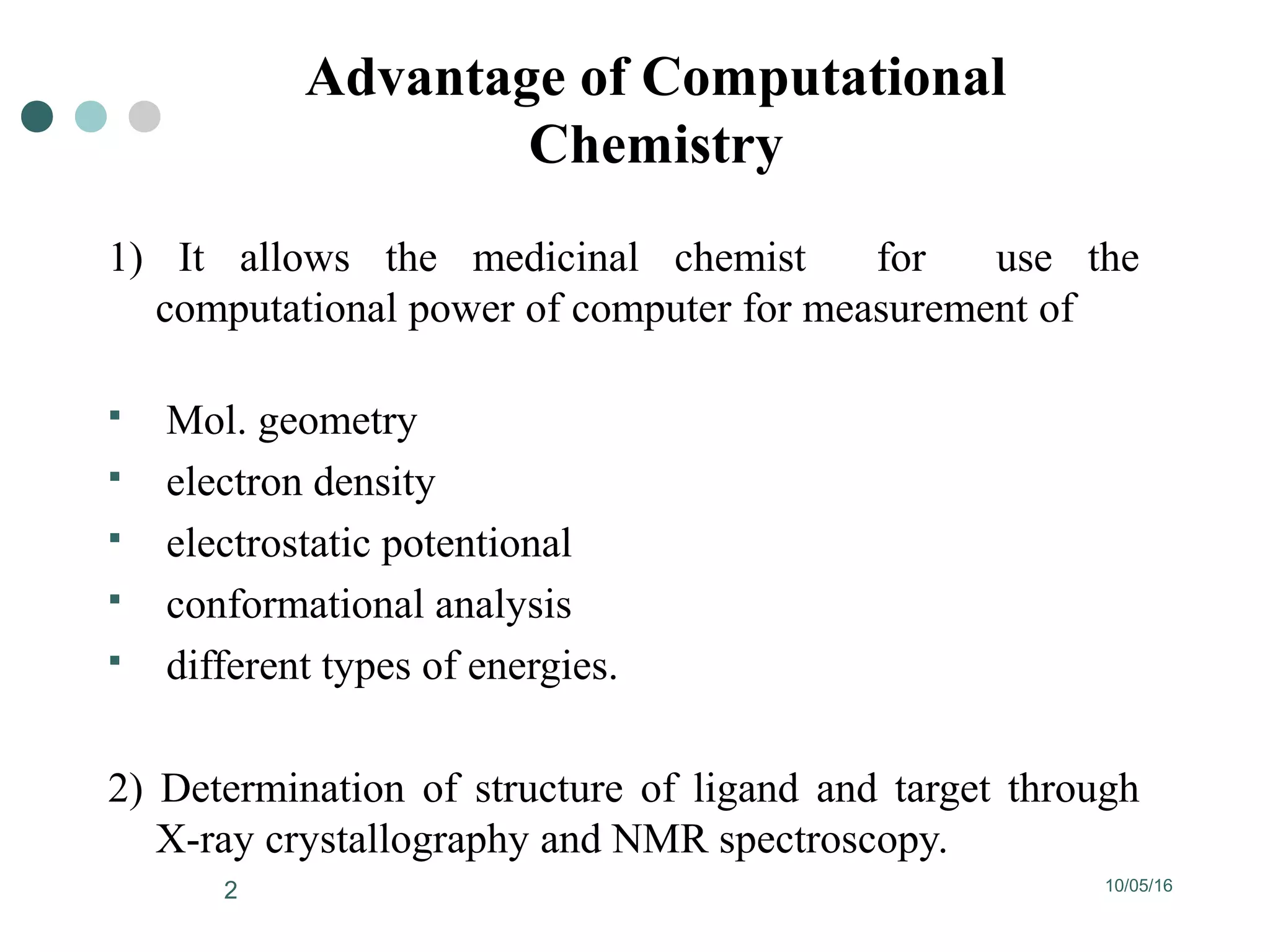 COMPUTATIONAL CHEMISTRY | PPT