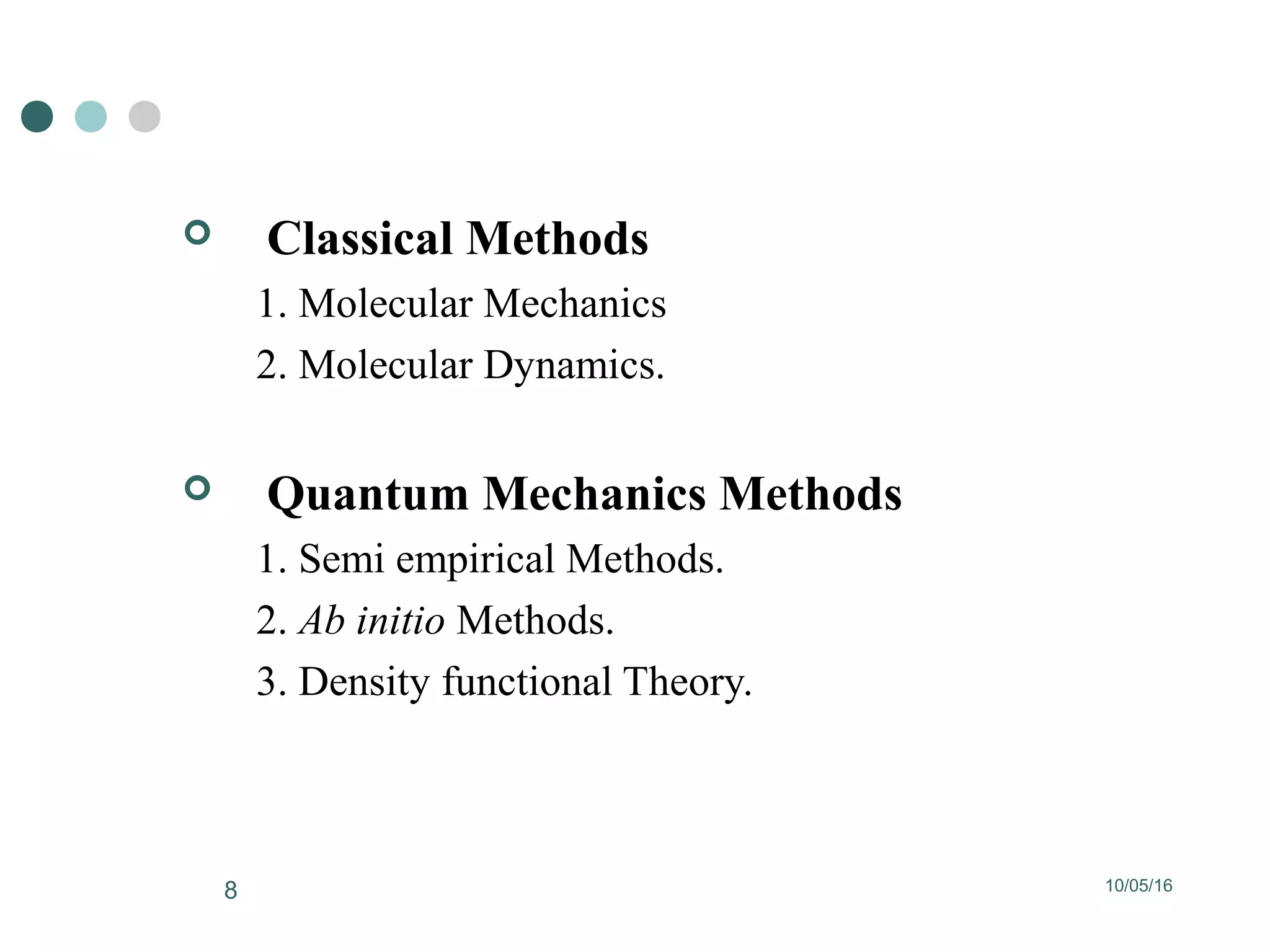 COMPUTATIONAL CHEMISTRY | PPT
