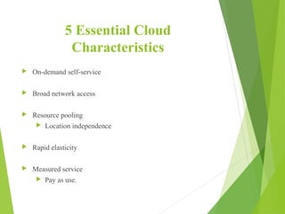 Introduction to Cloud Computing | PPT