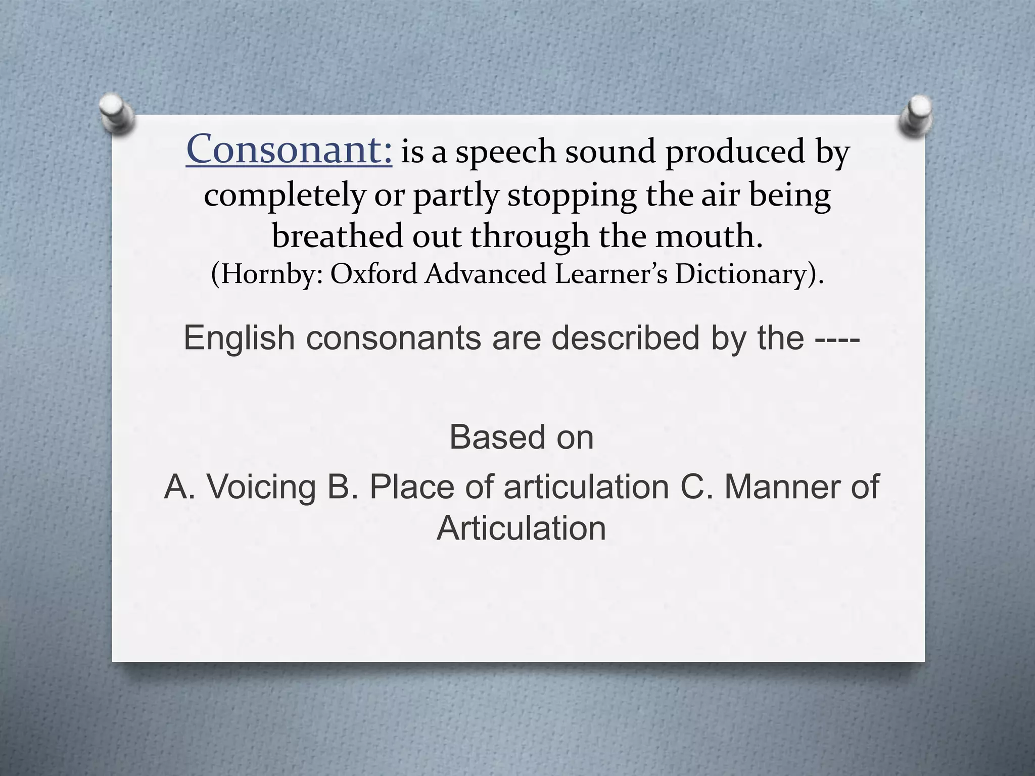 what is the consonant cluster | PPT
