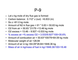 Combustion Calculations | PDF