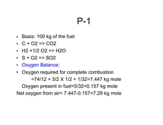 Combustion Calculations | PDF