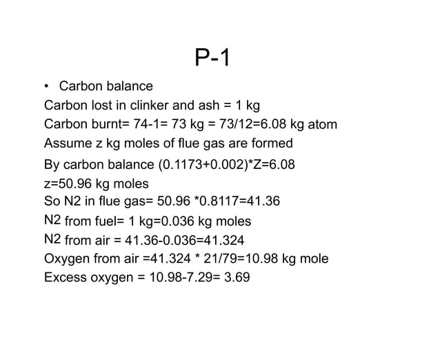 Combustion Calculations | PDF