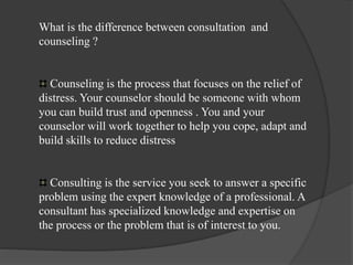 Counseling Consultation | PPTX