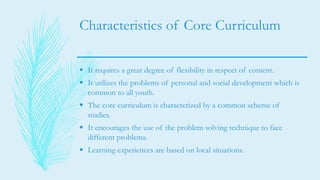 Core curriculum | PPTX