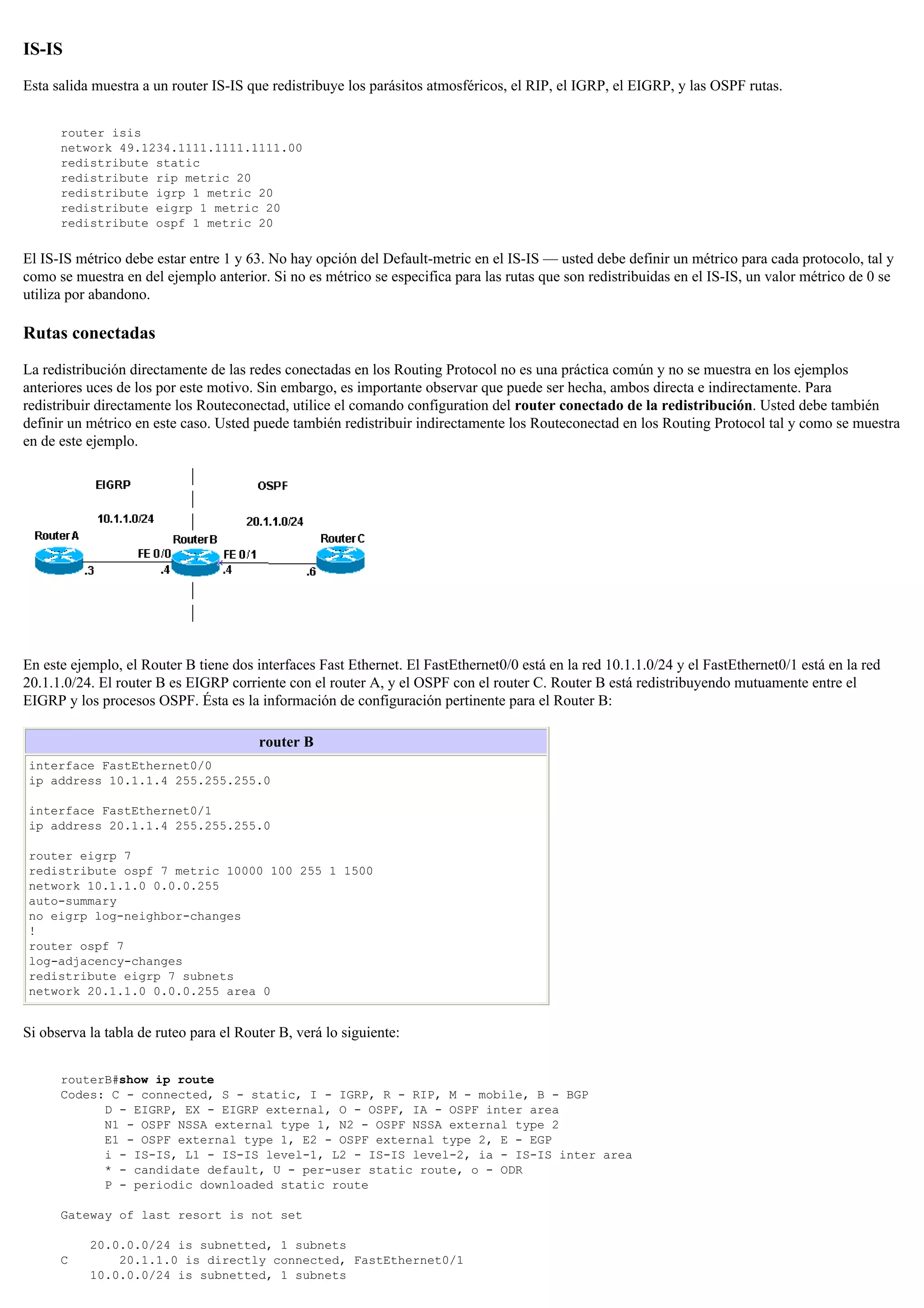 Guía CISCO de redistribución de protocolos de ruteo | PDF