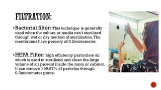 Sterilization technique and their types. | PDF