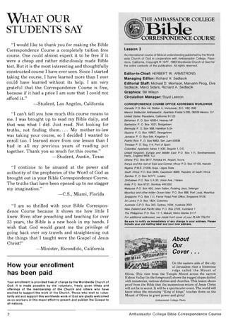 Bible Correspondence Course 3 | PDF