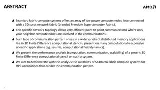 CC-4005, Performance analysis of 3D Finite Difference computational ...