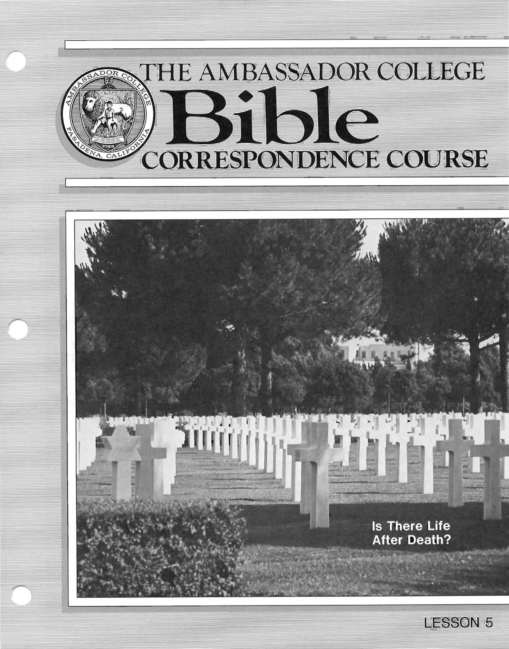 Bible Correspondence Course 5 | PDF