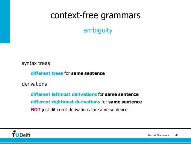 Declarative Syntax Definition Grammars And Trees