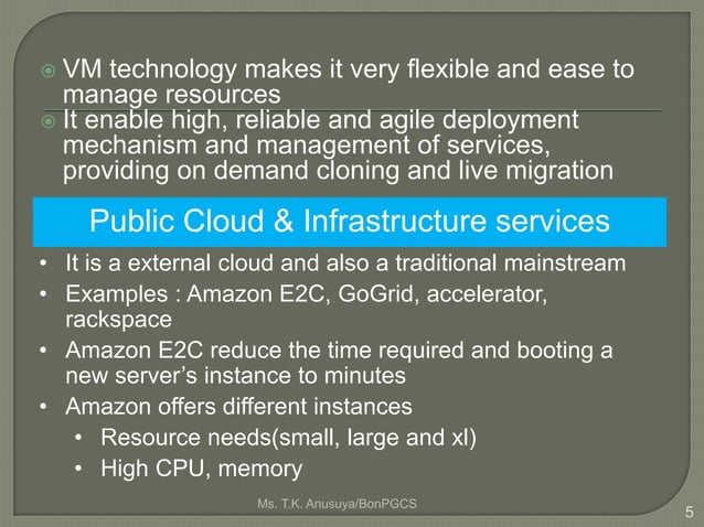 Virtual Machine provisioning and migration services | PPTX | Cloud Computing | Internet