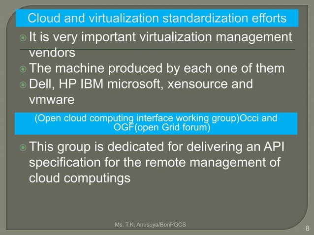 Virtual Machine provisioning and migration services | PPTX | Cloud Computing | Internet