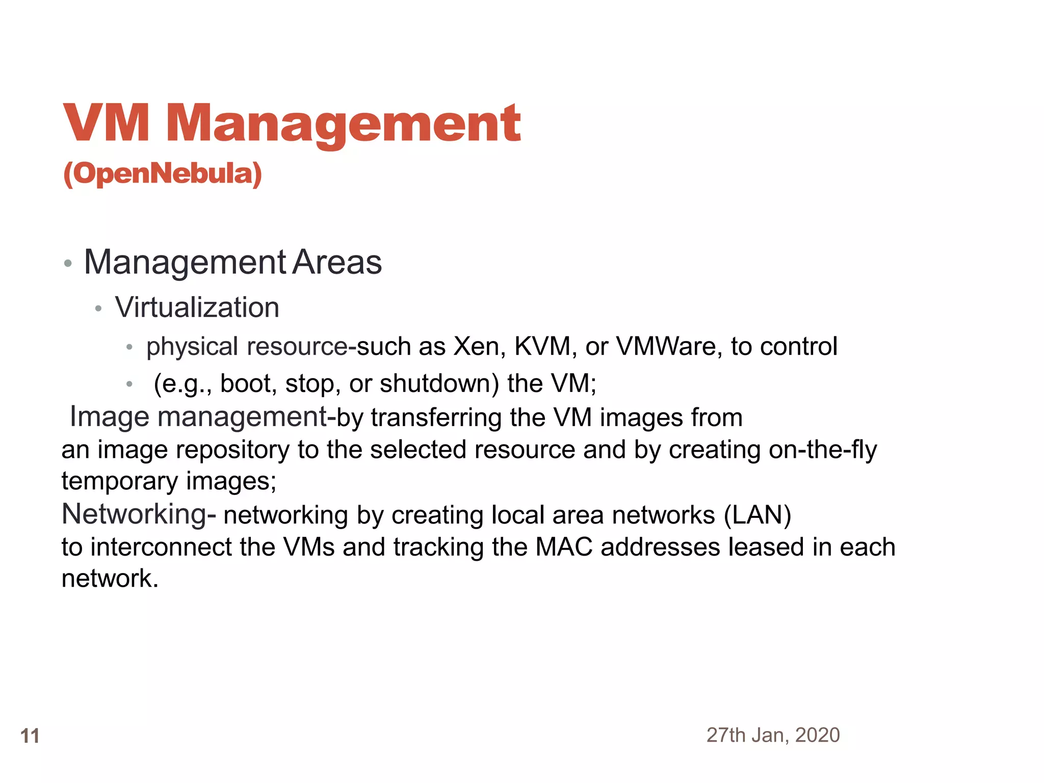VM for cloud infrastructure | PPTX