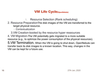 VM for cloud infrastructure | PPTX