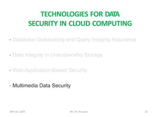 Data Storage in Cloud computing | PPT