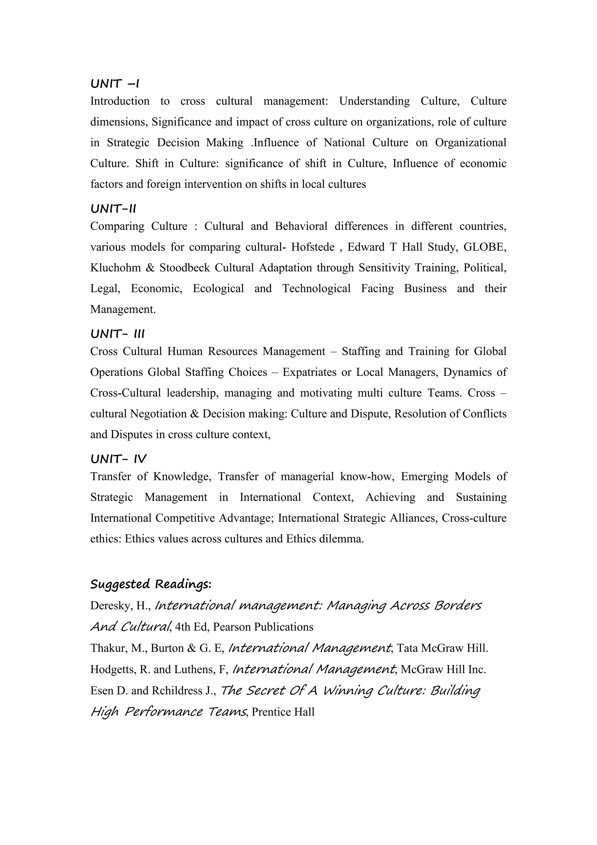 CC- HRM Syllabus .pdf BBA 6th Semester ( PTU) | PDF