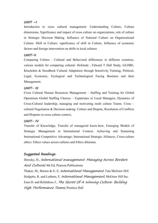 CC- HRM Syllabus .pdf BBA 6th Semester ( PTU) | PDF