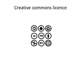 Creative Commons licence | PPT