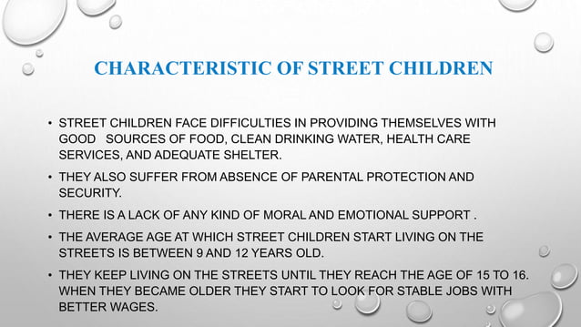 Street child | PPTX