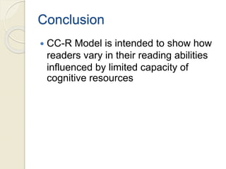 Capacity Constrained Reader Model (CC-R Model) | PPT