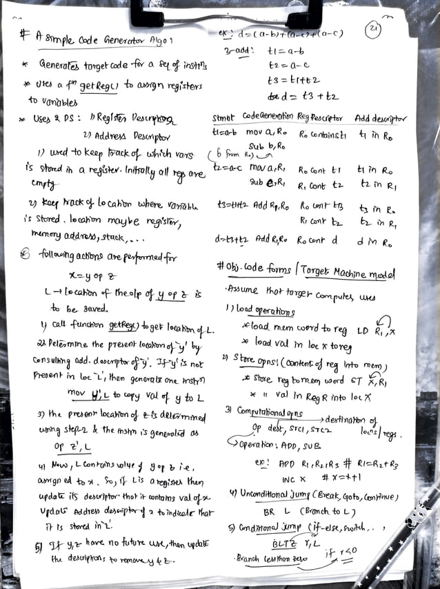 Compiler Design Sudhakar Atchala Notes for Semester-7 | PDF