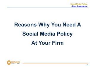Need for a Social Media Policy: What You Need In Your Policy | PPTX