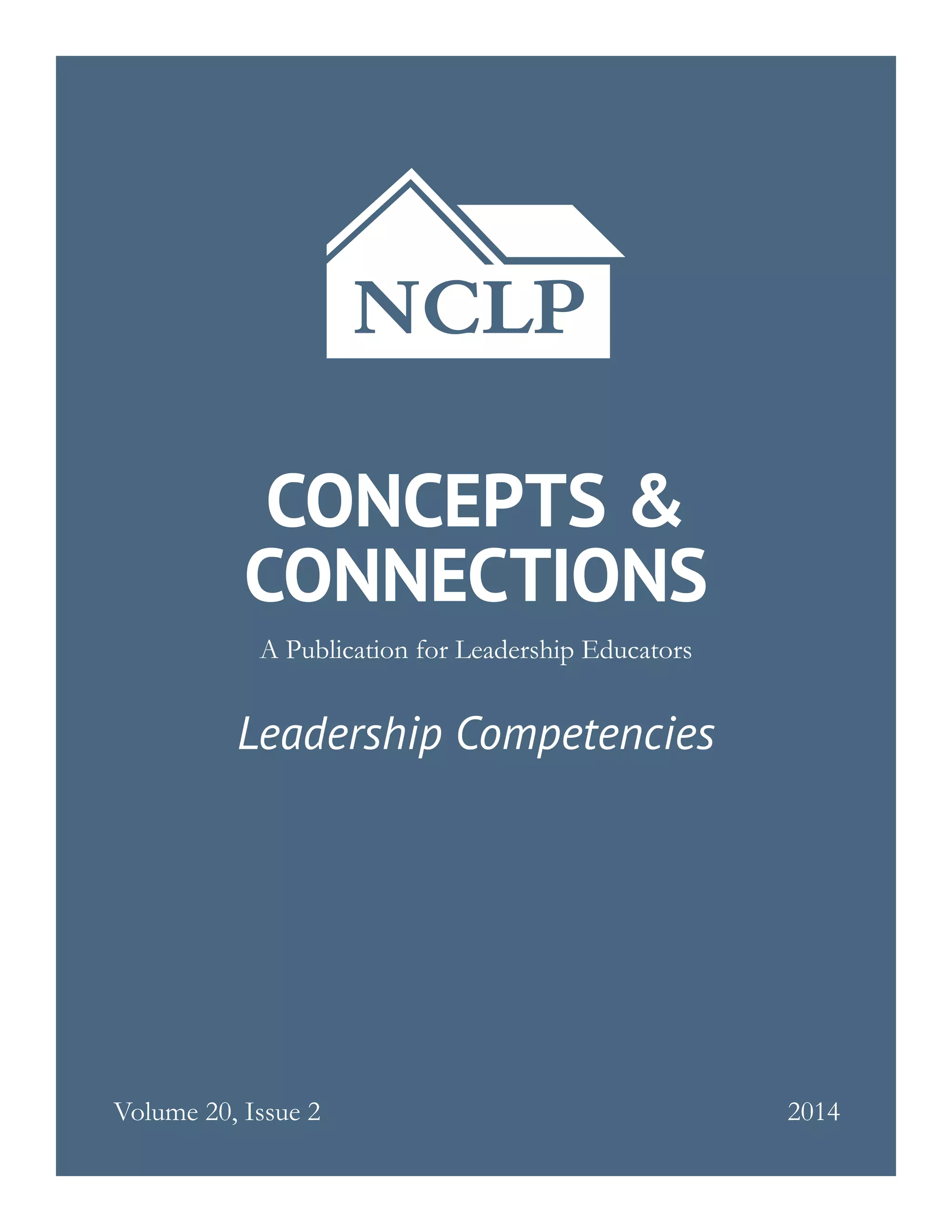 Concepts & Connections - A Publication for Leadership Educators | PDF