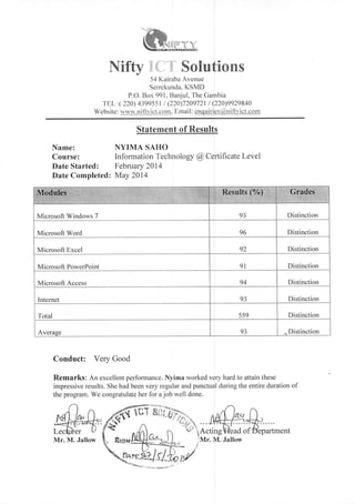 Nyima Saho Docs | PDF