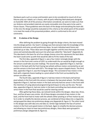 Arduino Line Following Robot Technical Report | PDF