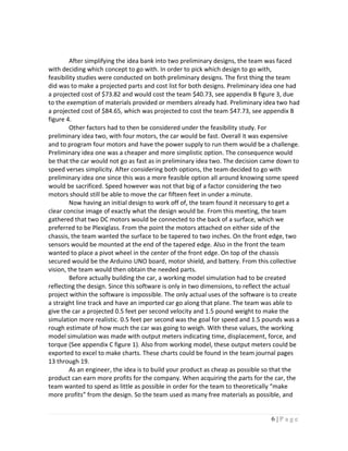 Arduino Line Following Robot Technical Report | PDF