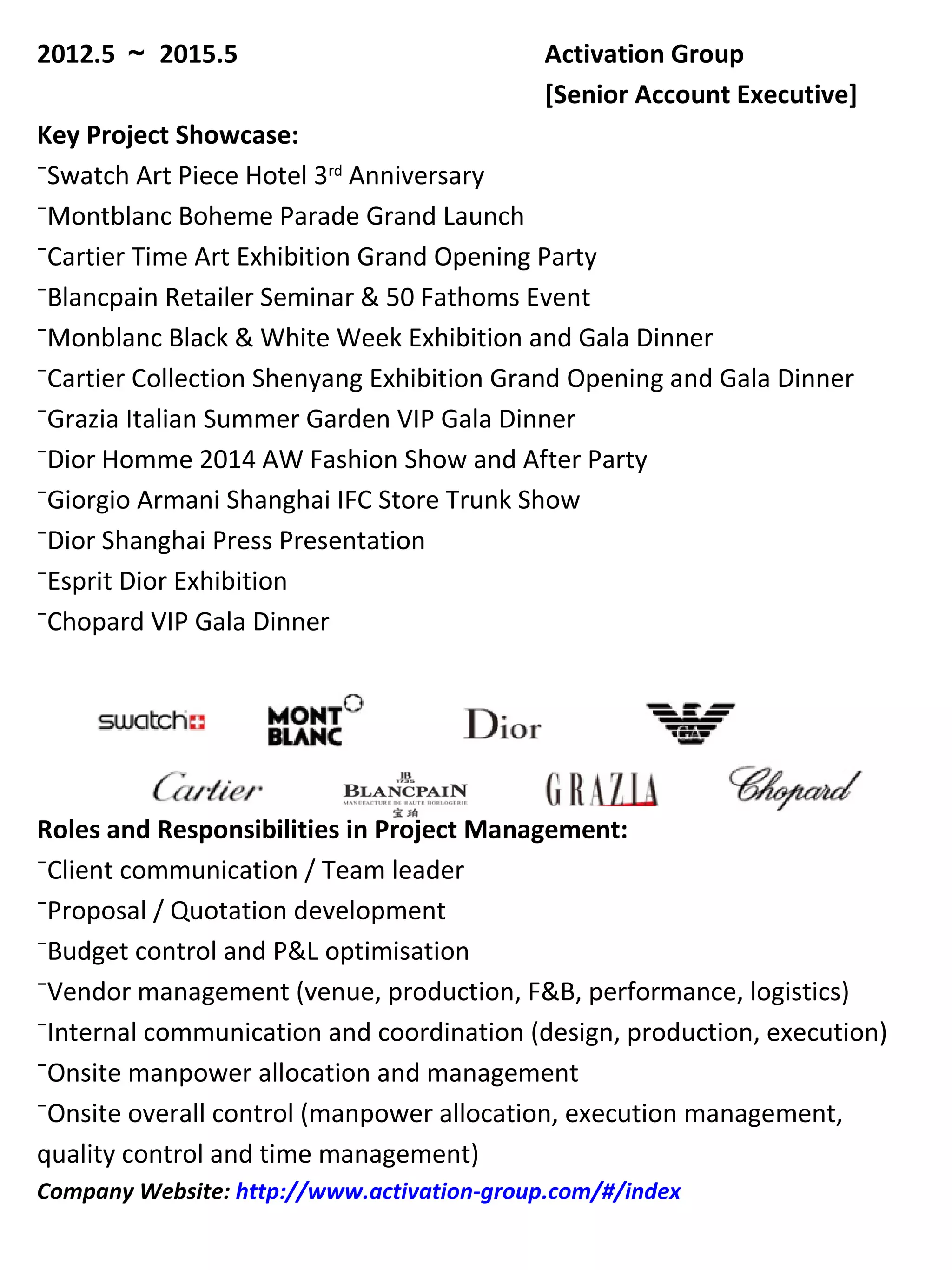 Luxury Event Management_Key Project Showcase | PPT