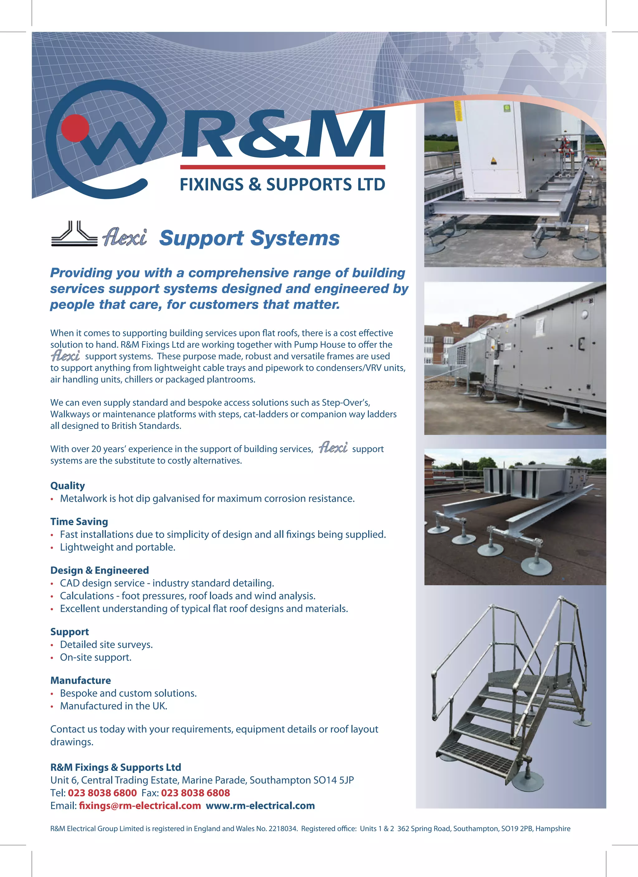 R&M Fixings & Supports - Roof Supports | PDF | Technology & Computing