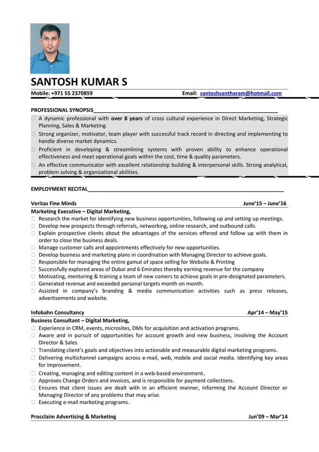 Santosh CV | PDF