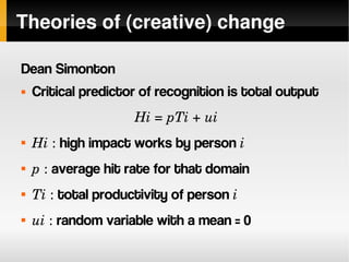 Growing and Destroying the Worth of Ideas | PDF