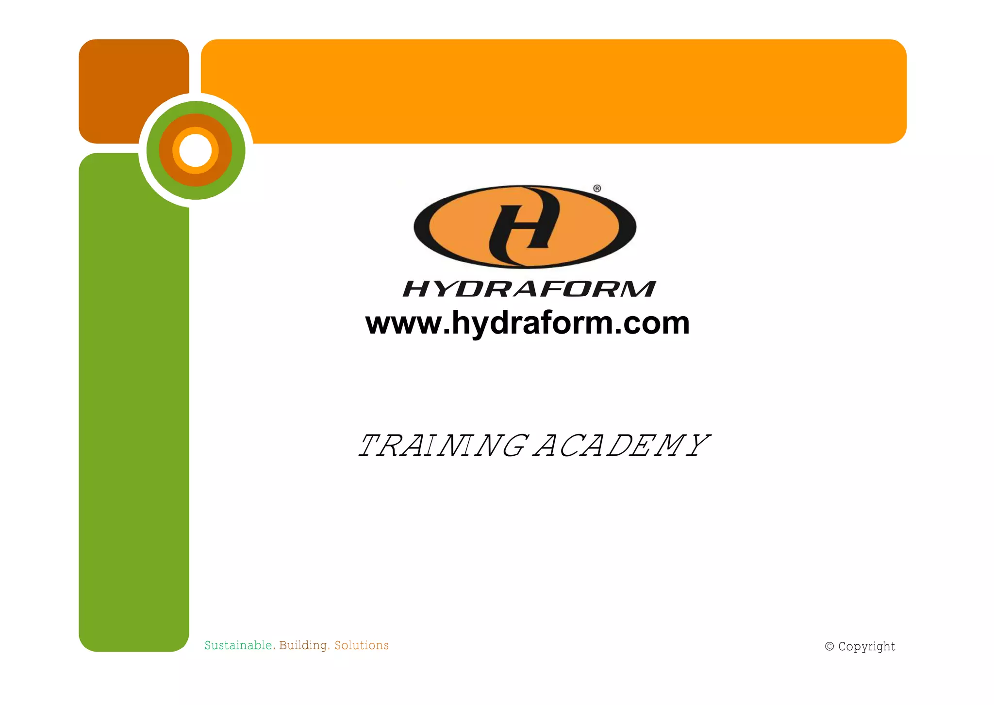 Hydraform Training Guide | PDF