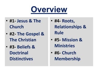 Conntecting Class 1: Jesus & The Church | PPT