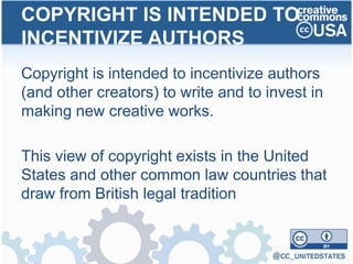 Creative Commons 101: Copyright and Open Licensing | PPT