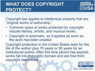 Creative Commons 101: Copyright and Open Licensing | PPT