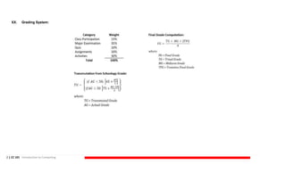 CC 101 Introduction to Computing/Intro Comp | DOCX