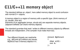 C11/C++11 Memory model. What is it, and why? | PPT