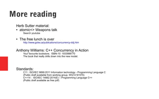 C11/C++11 Memory model. What is it, and why? | PPT