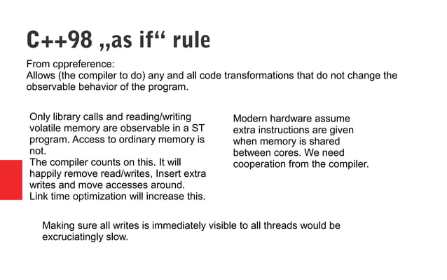 C11/C++11 Memory model. What is it, and why? | PPT