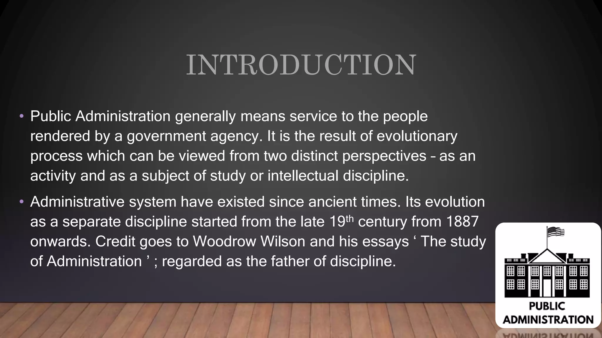 Public administration | PPTX