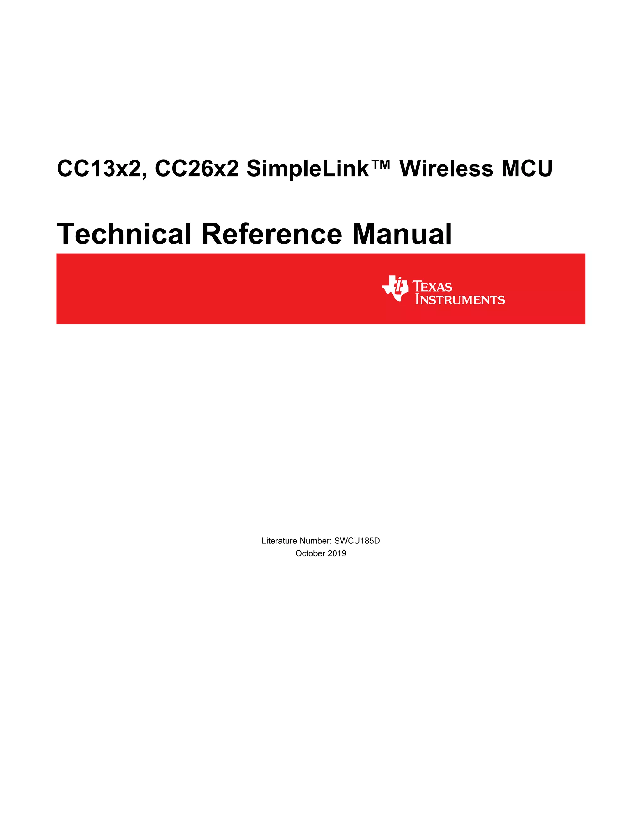 CC13x2, CC26x2 SimpleLink™ Wireless MCU manual.pdf