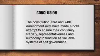 Panchayat Raj institution | PPTX