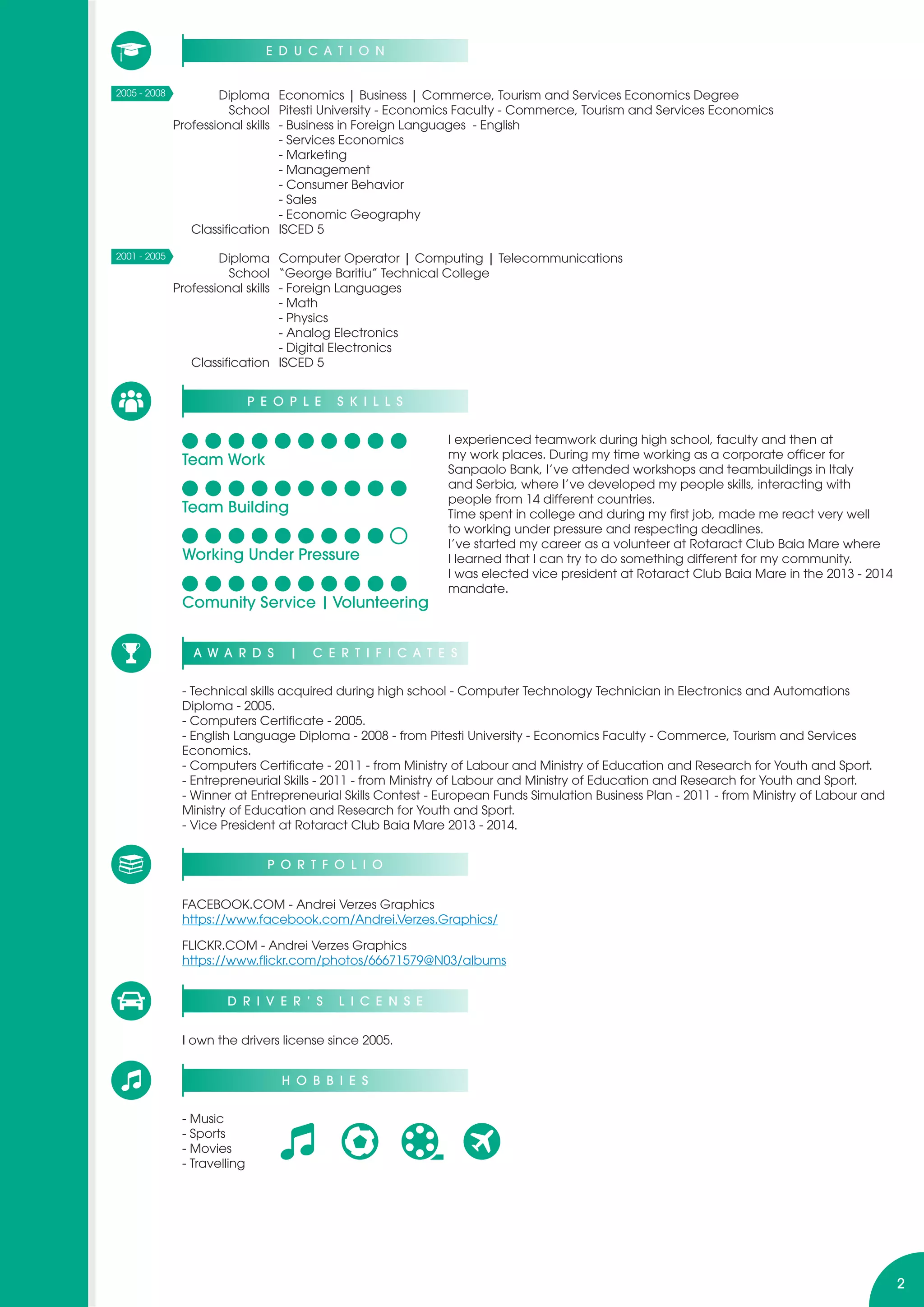 CV Andrei Verzes En | PDF