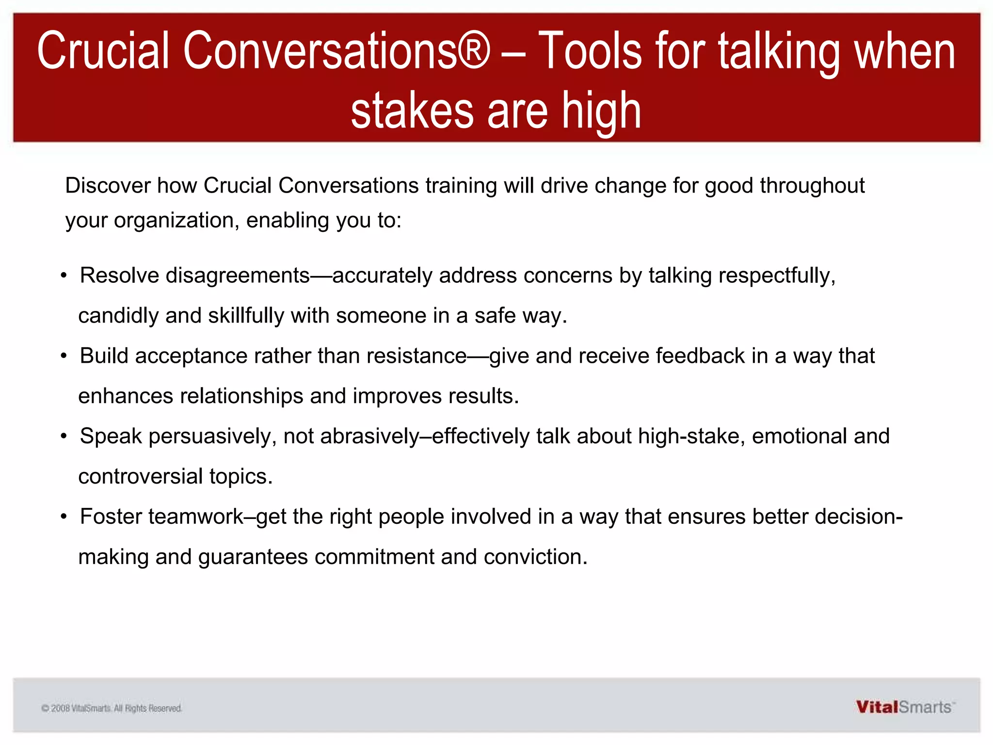Crucial Conversations and Influencer | PPT