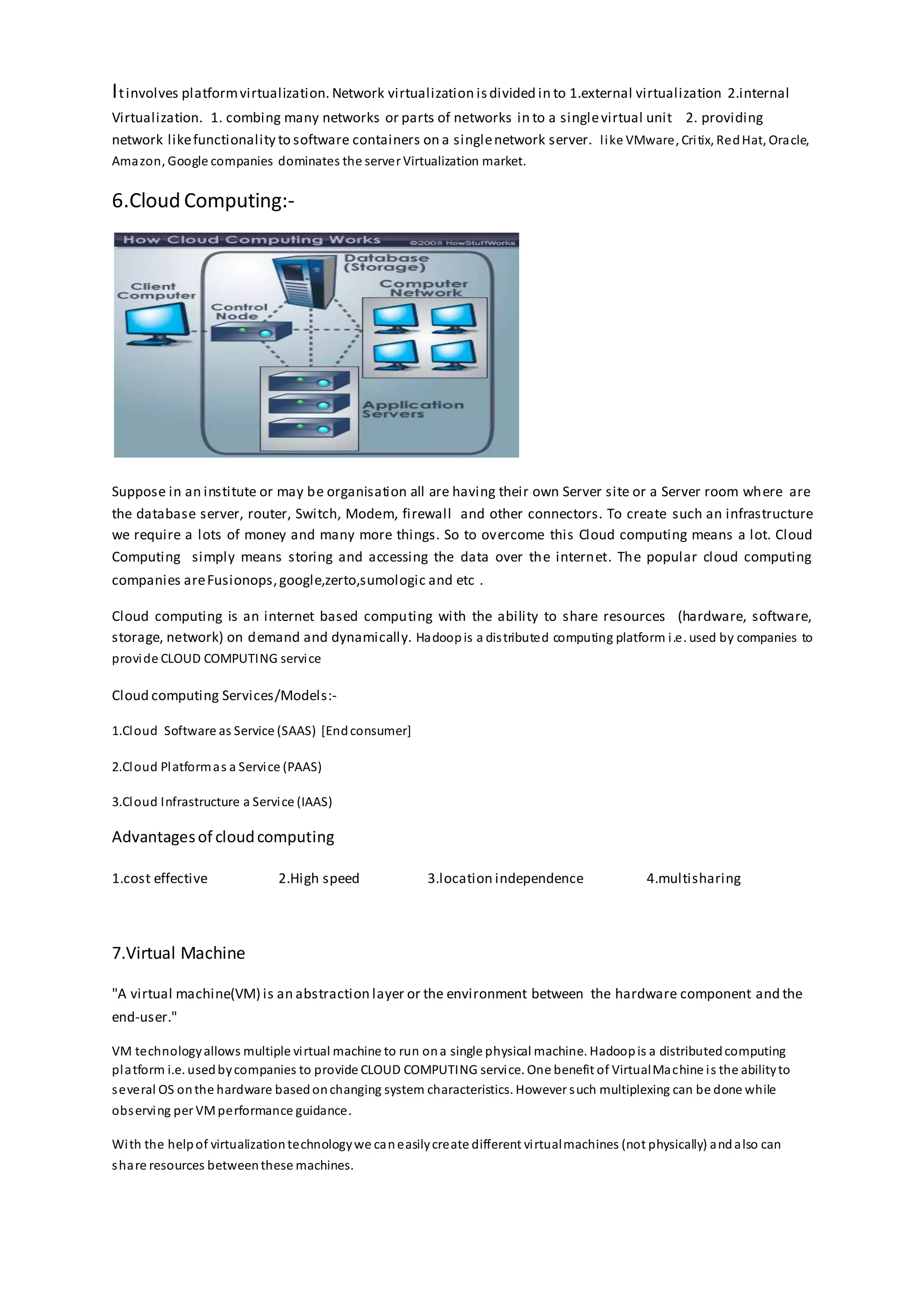 Virtualization in Cloud computing | PDF